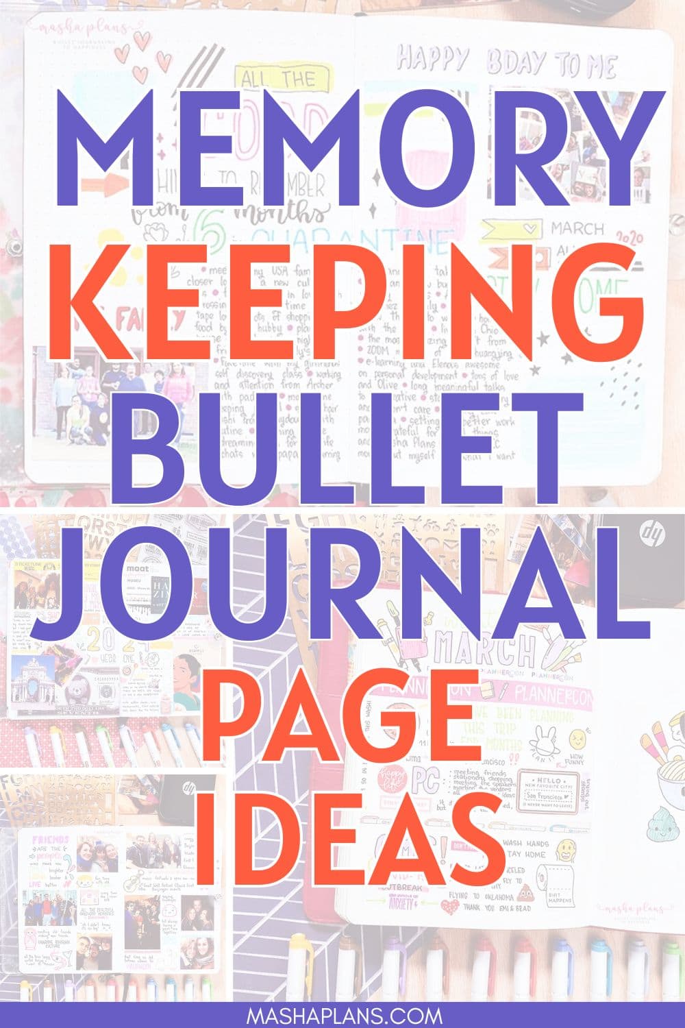 Memory Page Ideas To Add To Your Bullet Journal