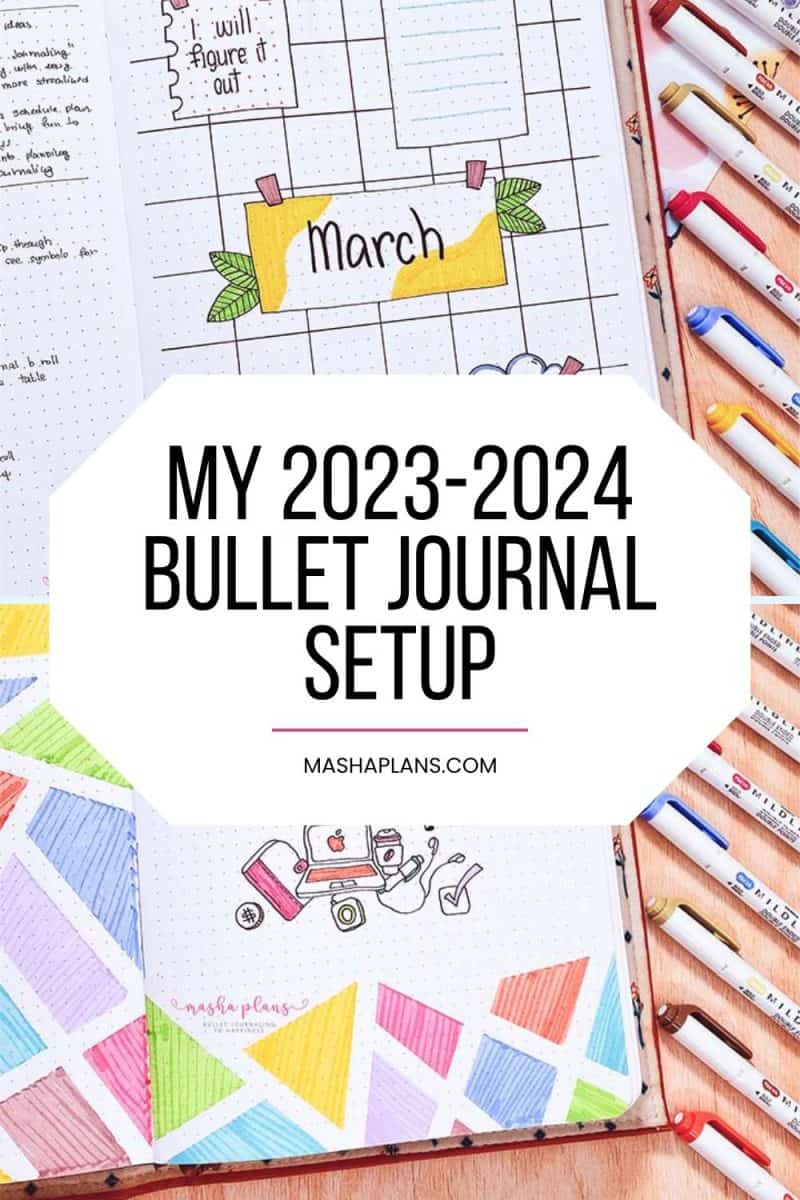My 2023-2024 Bullet Journal Setup