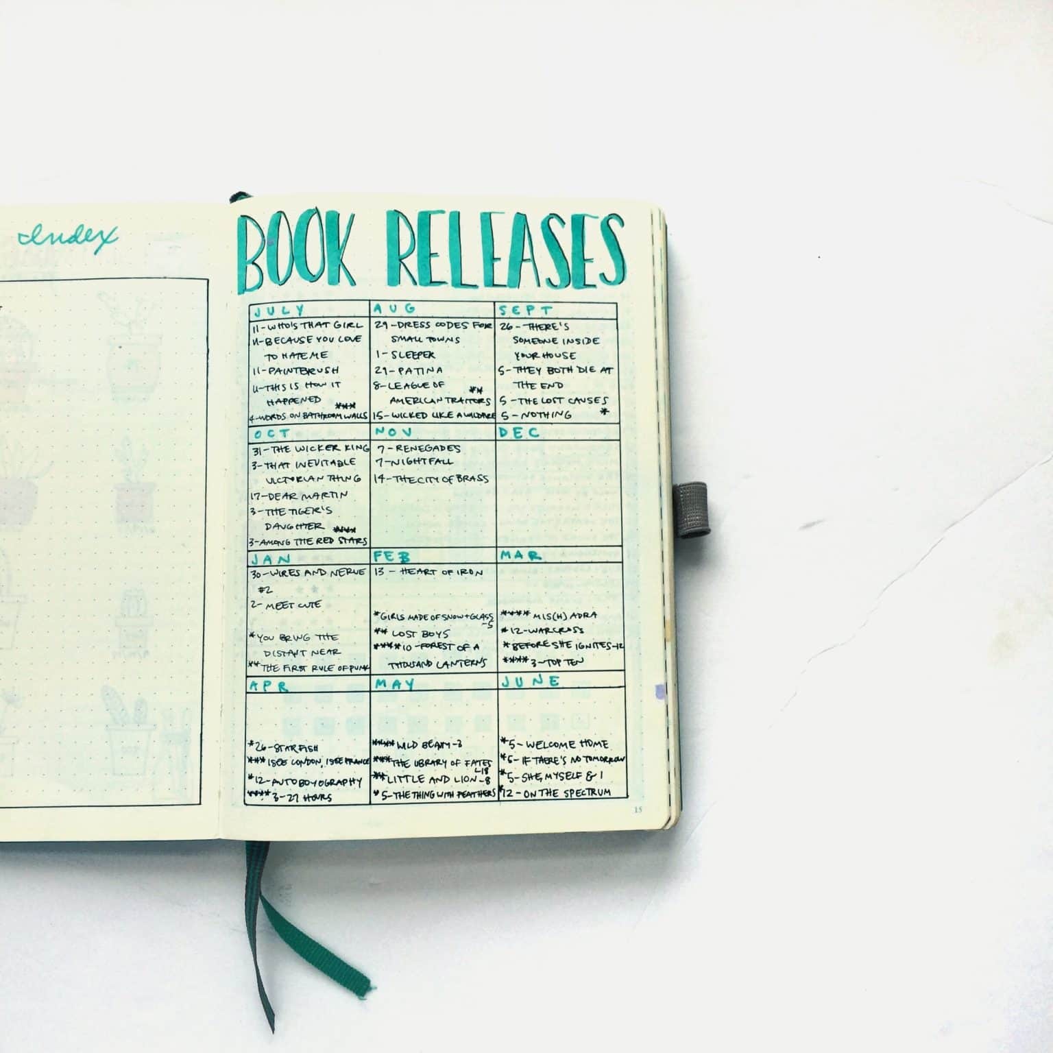 13 Enchanting Book Bullet Journal Ideas