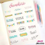Cute Heading Ideas For Your Bullet Journal