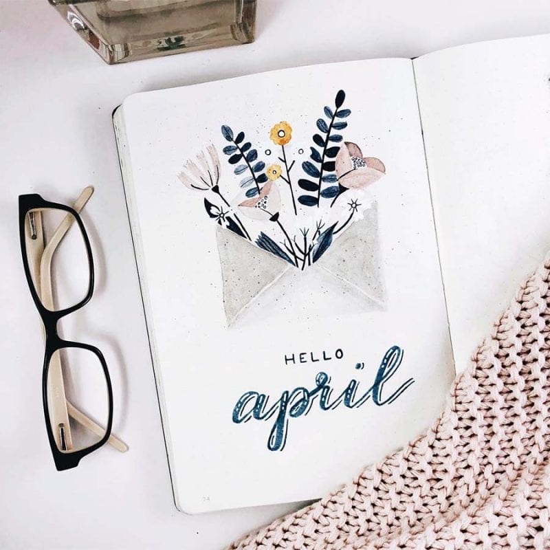 13 Inspiring Bullet Journal April Themes