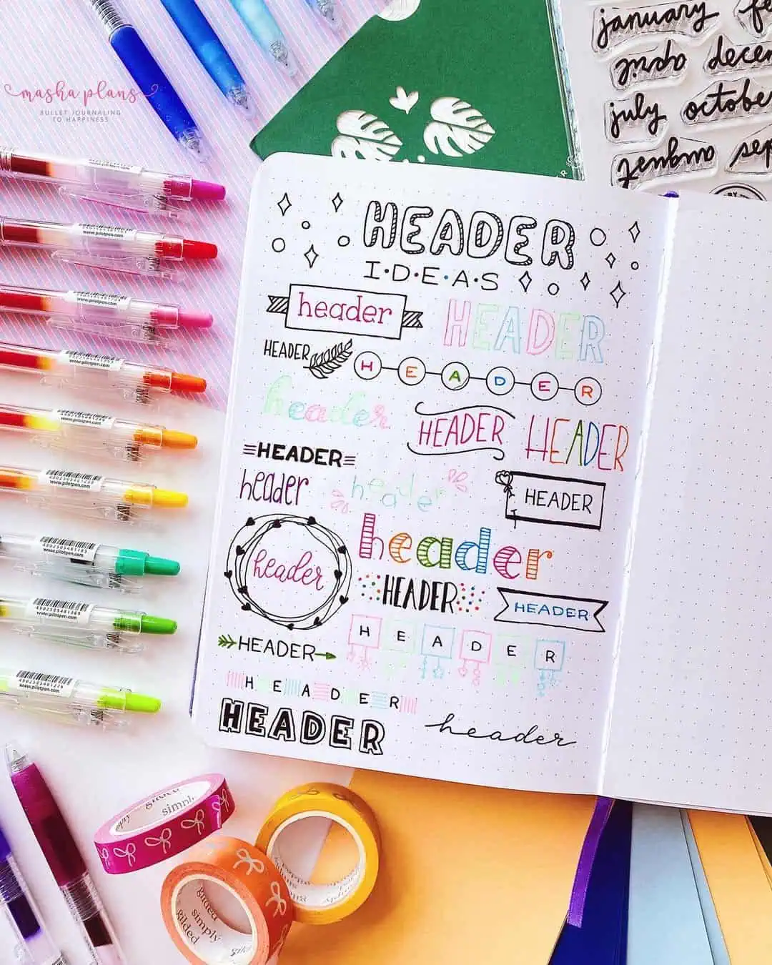 Cute Title Ideas For Notes And Bullet Journal