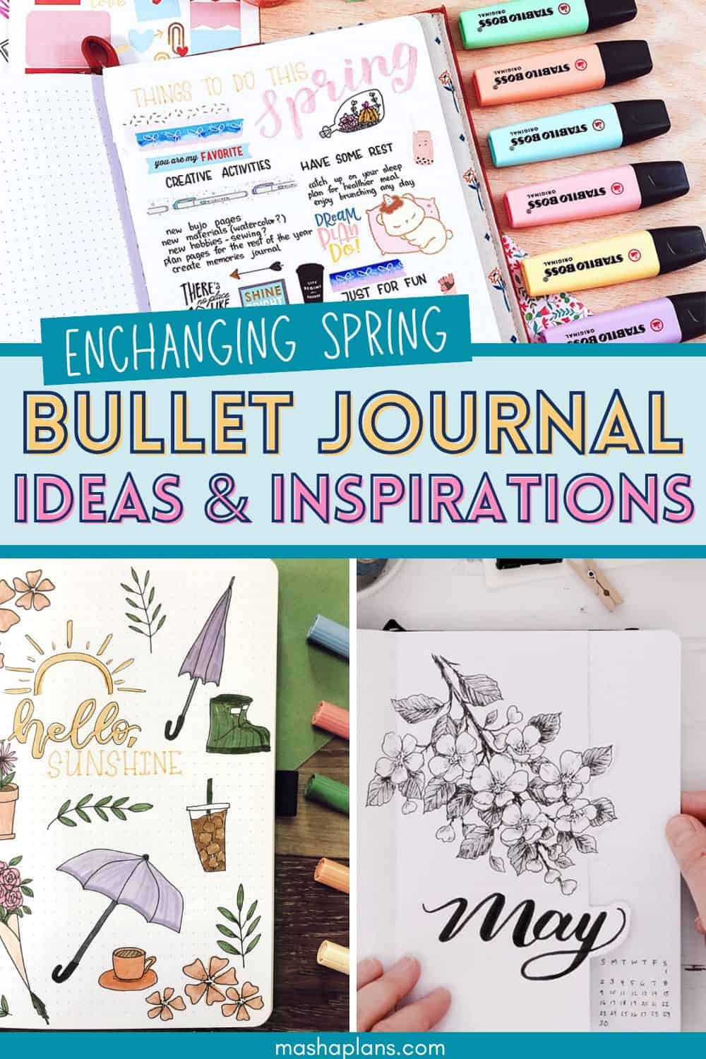 15 Enchanting Spring Bullet Journal Ideas
