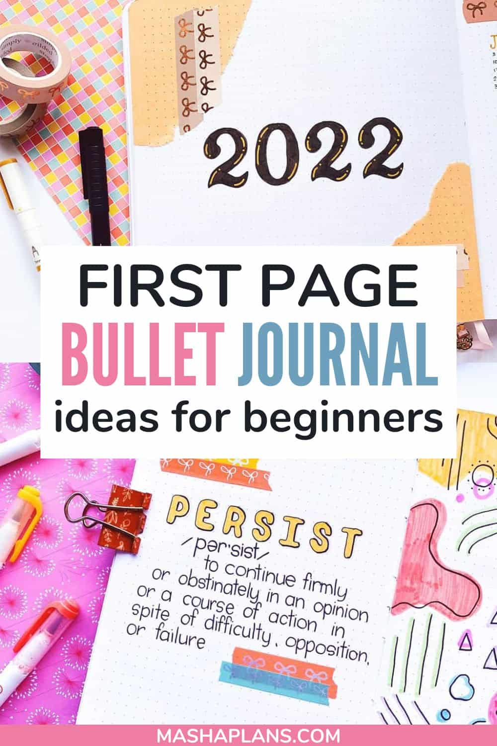 First Page Bullet Journal Ideas For Beginners