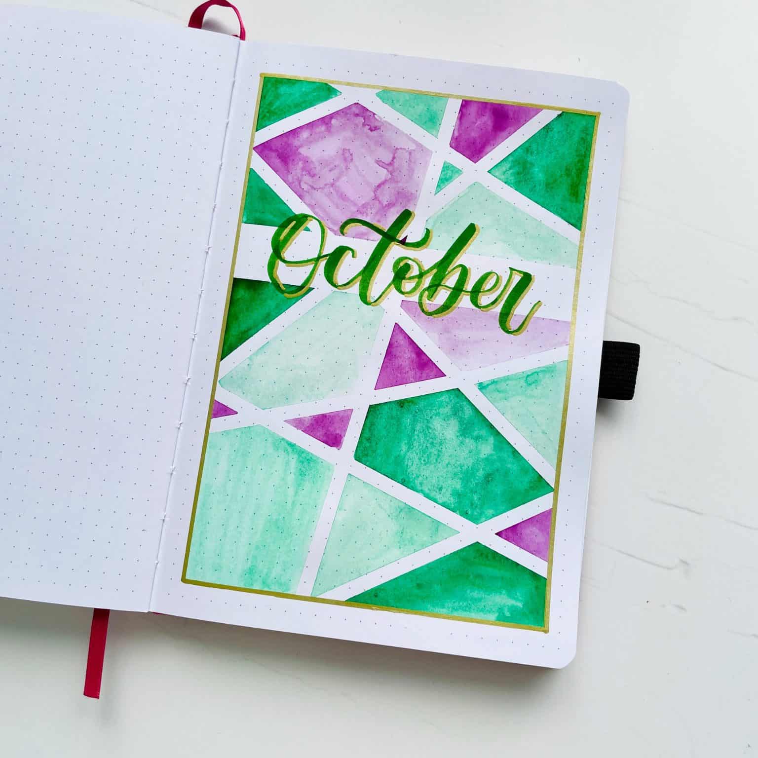 Green Theme Bullet Journal Ideas