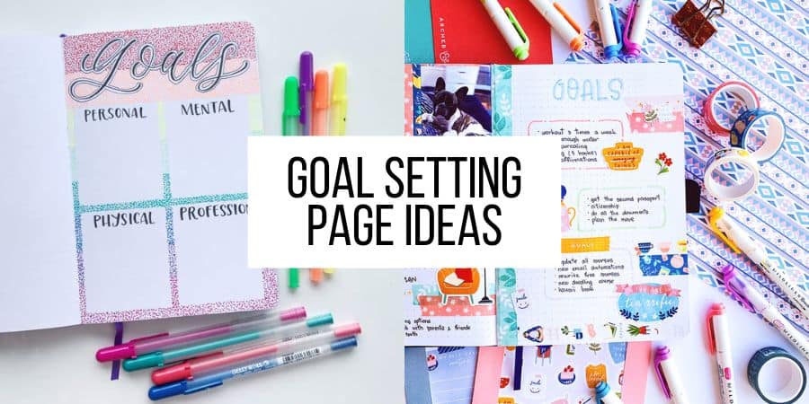 15 Goal Setting Bullet Journal Page Ideas
