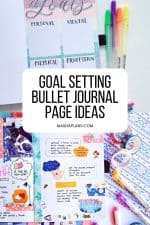 15 Goal Setting Bullet Journal Page Ideas