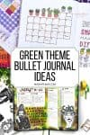 Green Theme Bullet Journal Ideas