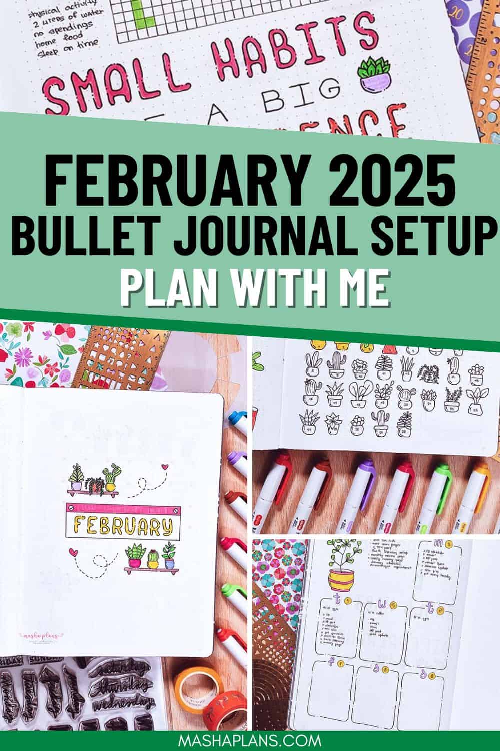 Plan With Me: February 2025 Bullet Journal Setup