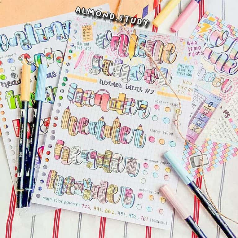 Cute Title Ideas For Notes And Bullet Journal