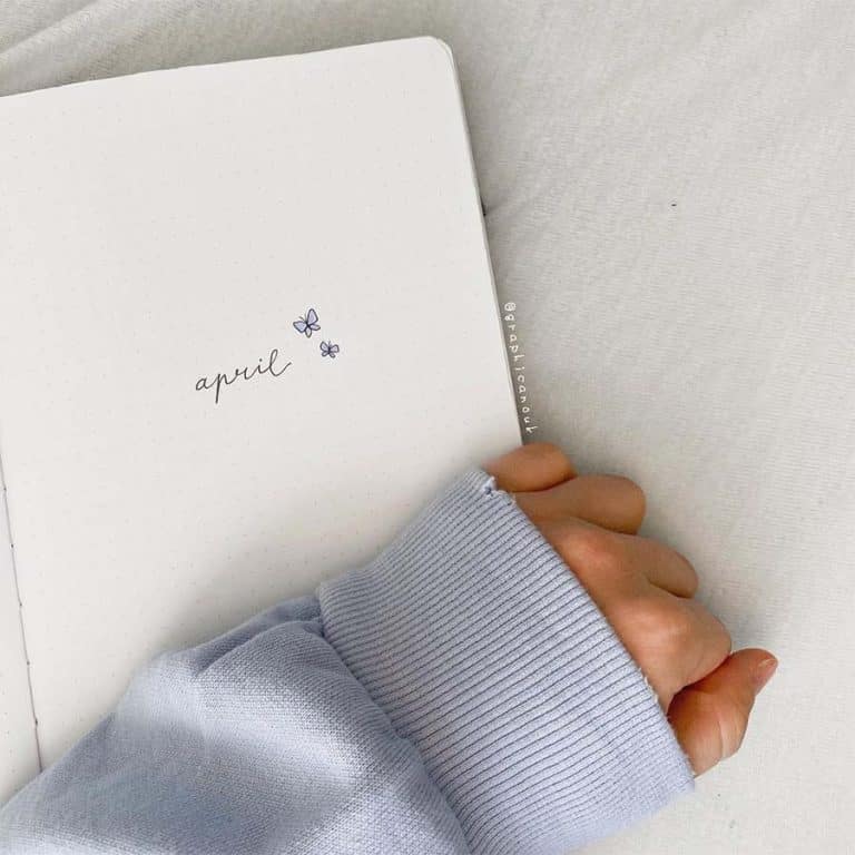 Minimalist Bullet Journal Cover Page Ideas