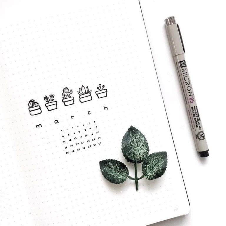 Minimalist Bullet Journal Cover Page Ideas