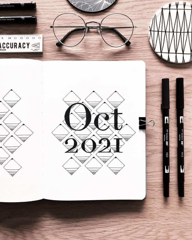 Minimalist Bullet Journal Cover Page Ideas