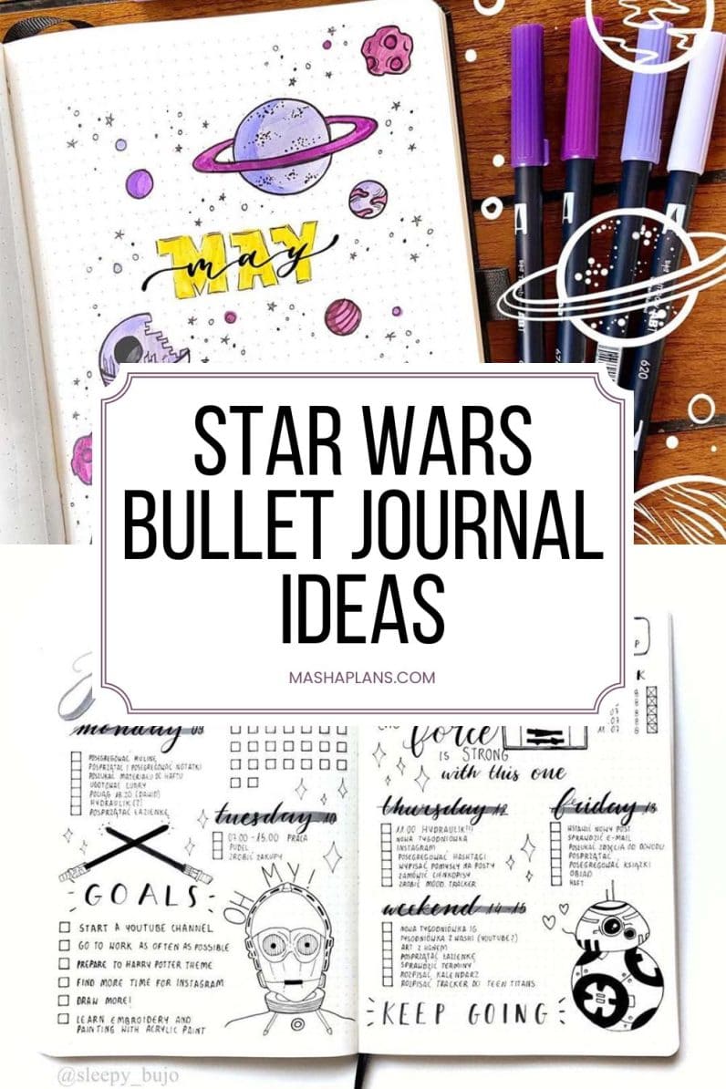 Amazing Star Wars Bullet Journal Ideas