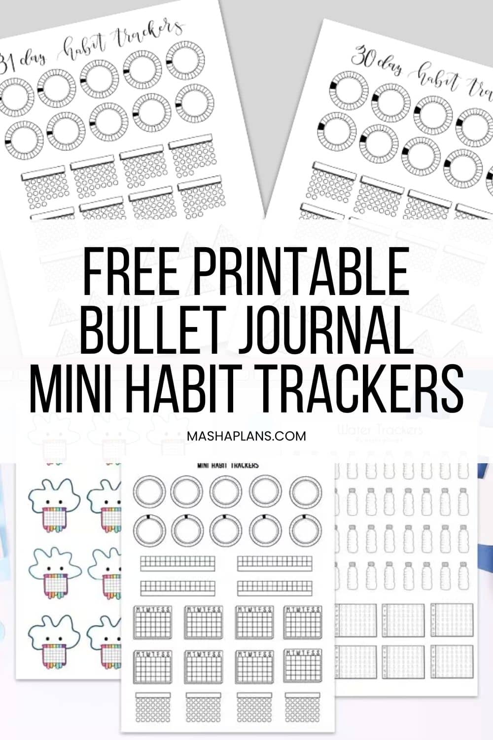 Free Printable Mini Habit Trackers