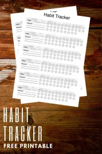 Free Printable Mini Habit Trackers