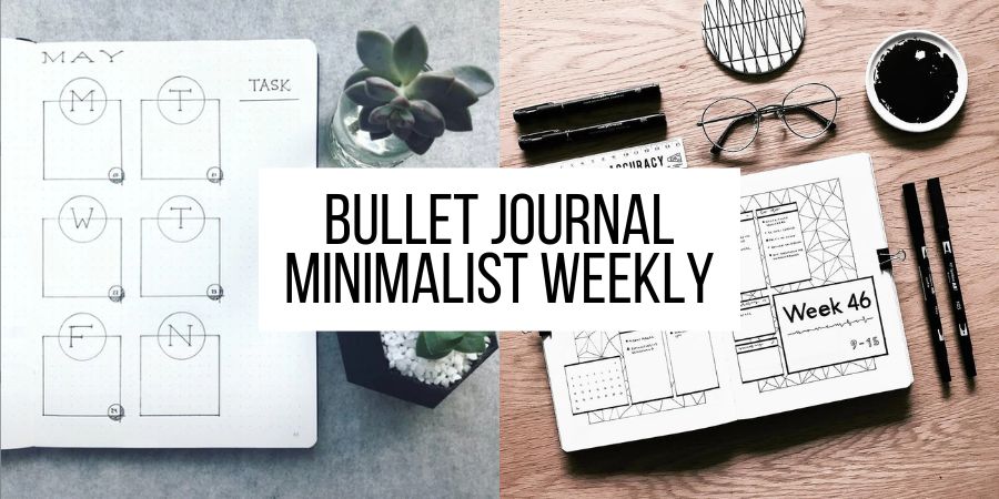 15 Minimalist Weekly Log Bullet Journal Inspirations