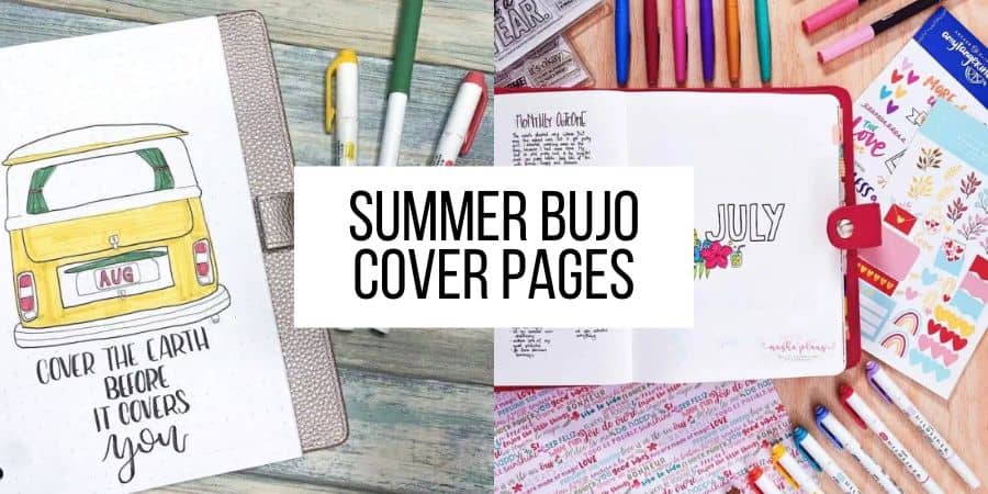 17 Summer Cover Page Ideas For Your Bullet Journal