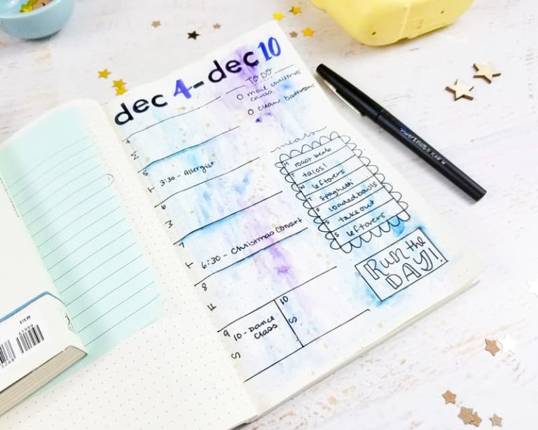 15 Beautiful Watercolor Bullet Journal Ideas