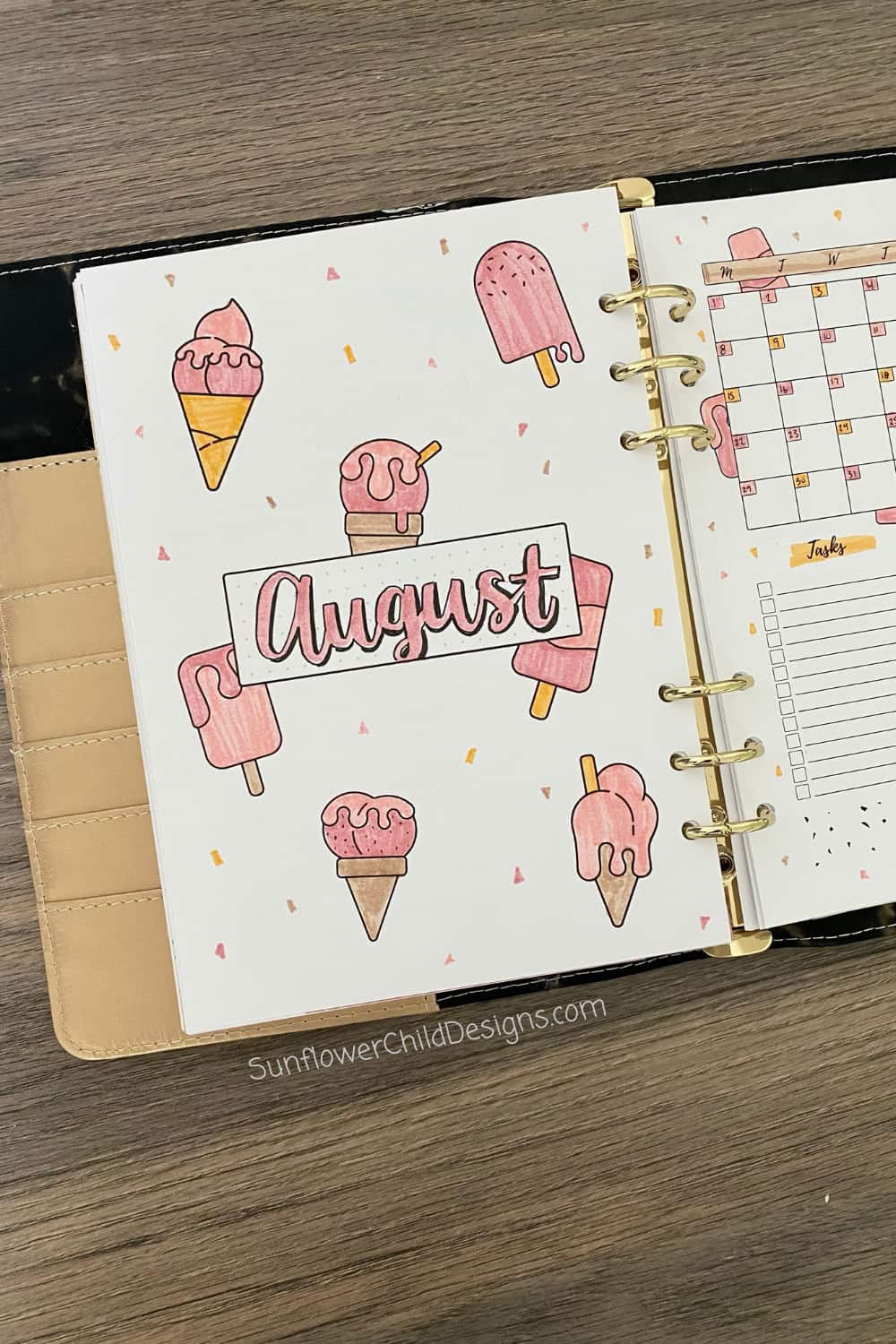 19 Sprinkly Ice Cream Bullet Journal Theme Inspirations