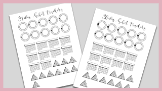 Free Printable Mini Habit Trackers