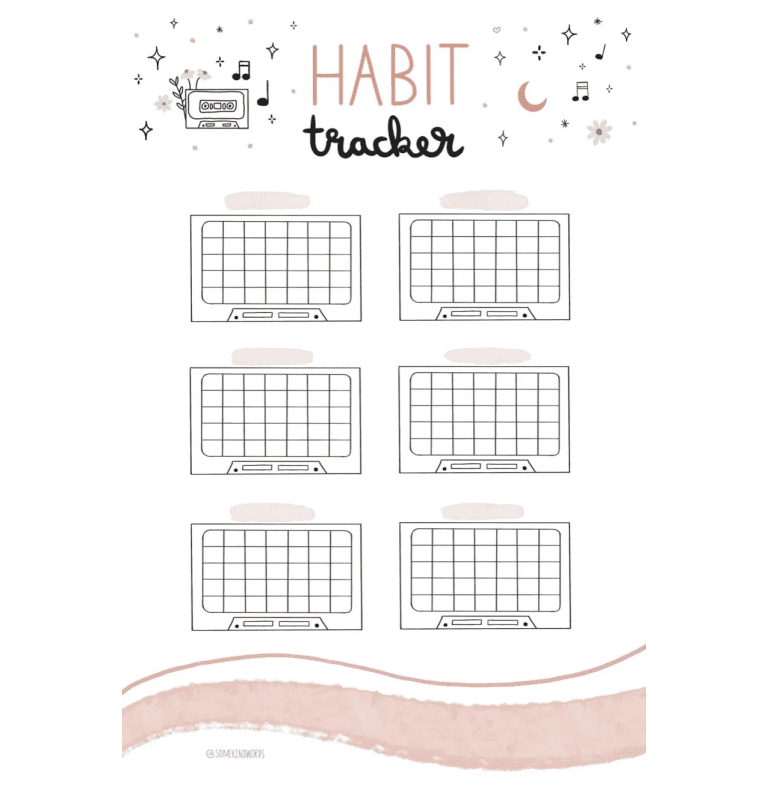 Free Printable Mini Habit Trackers