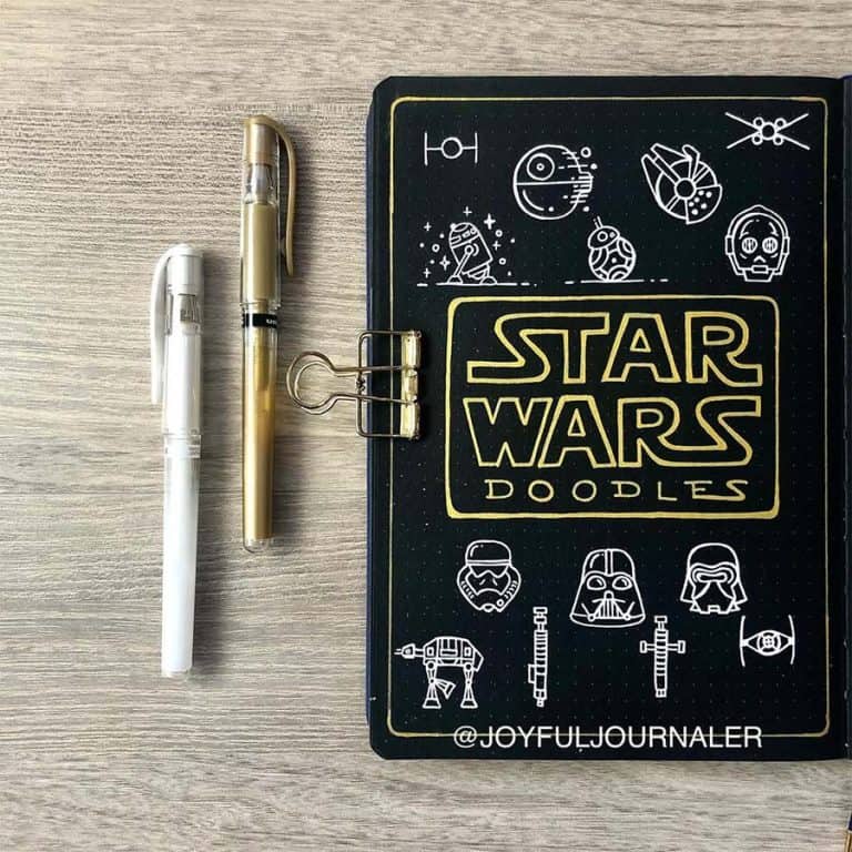 Amazing Star Wars Bullet Journal Ideas