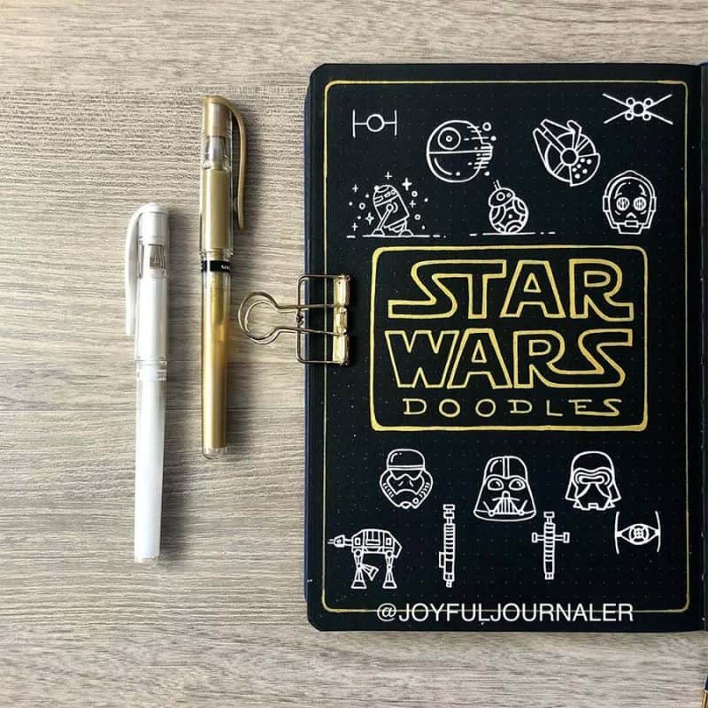 Amazing Star Wars Bullet Journal Ideas