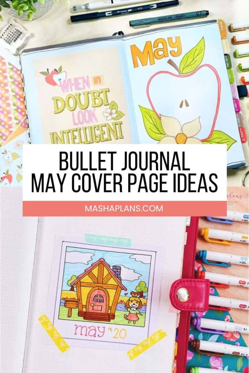 Bullet Journal May Cover Page Ideas