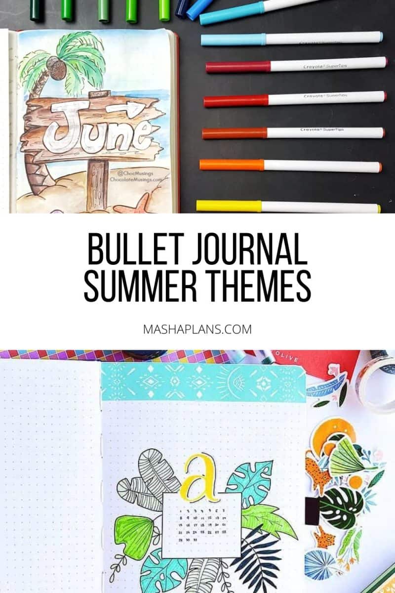 13 Bullet Journal Summer Themes To Try This Year