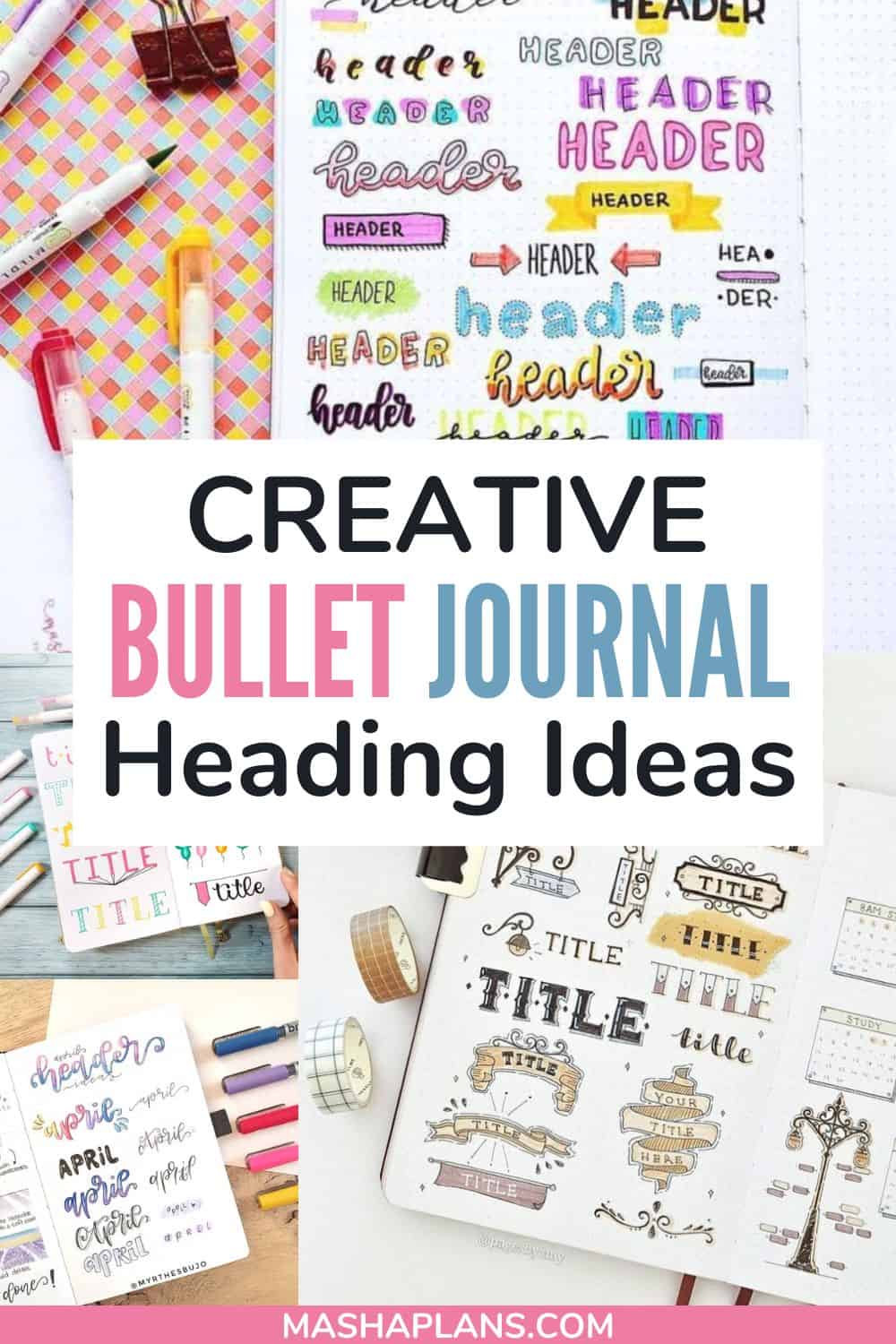 Creative Heading Design Ideas For Your Bullet Journal