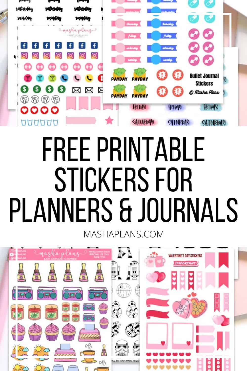 Free Printable Stickers For Planners And Bullet Journals