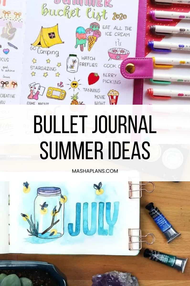 15 Fun Summer Bullet Journal Ideas