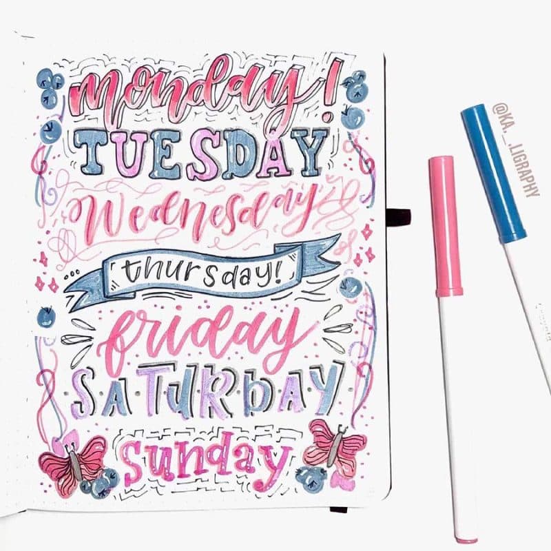 Aesthetic Heading Ideas For Your Bullet Journal