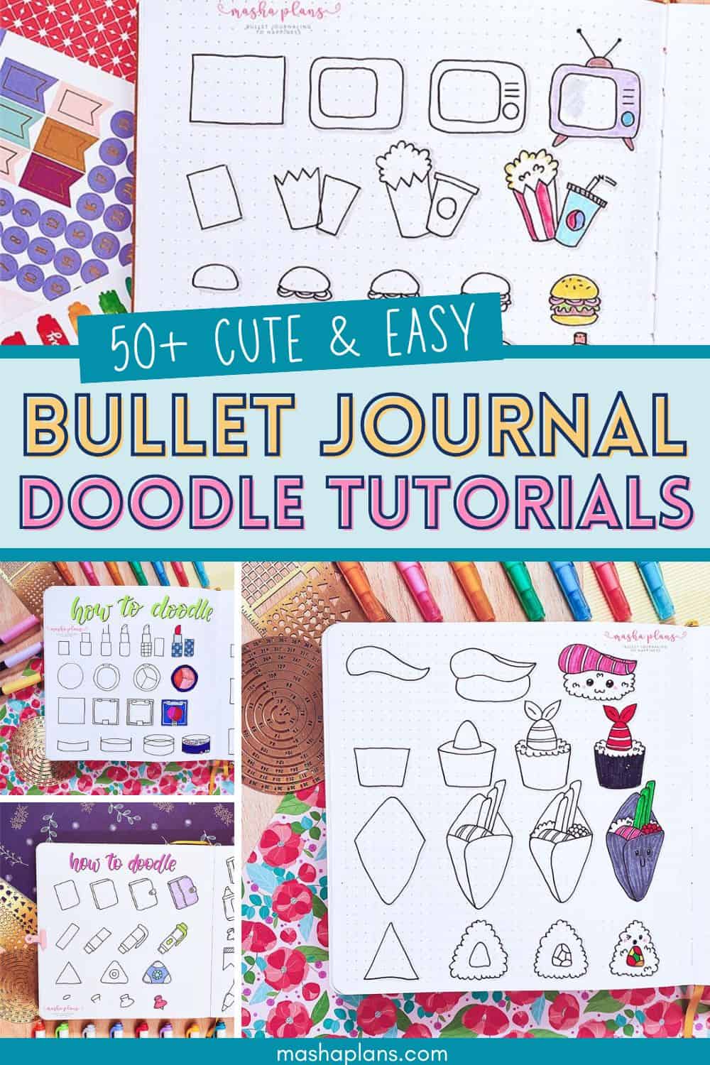 Cute Easy Doodles: 50+ Step By Step Tutorials