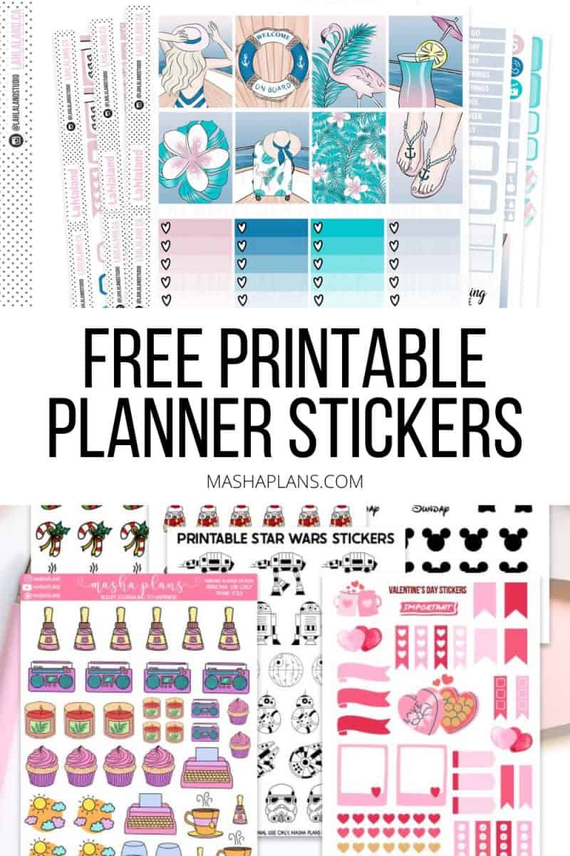Free Printable Planner Stickers