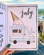 17 Stunning Ice Cream Bullet Journal Cover Page Ideas