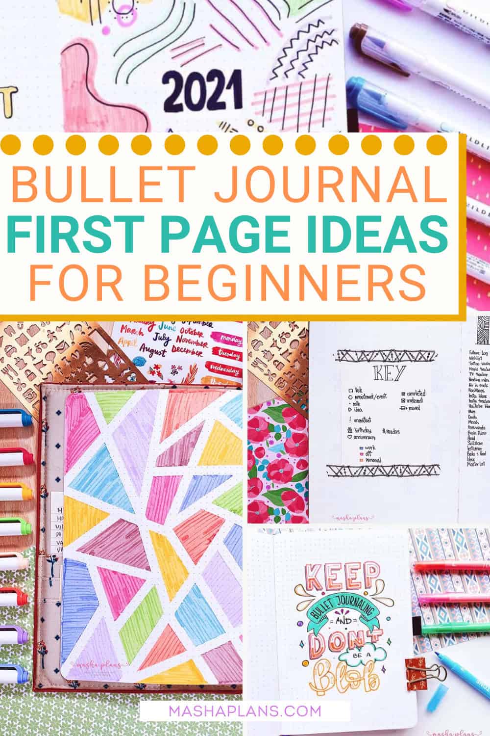 7 Simple Bullet Journal Front Page Ideas For Beginners