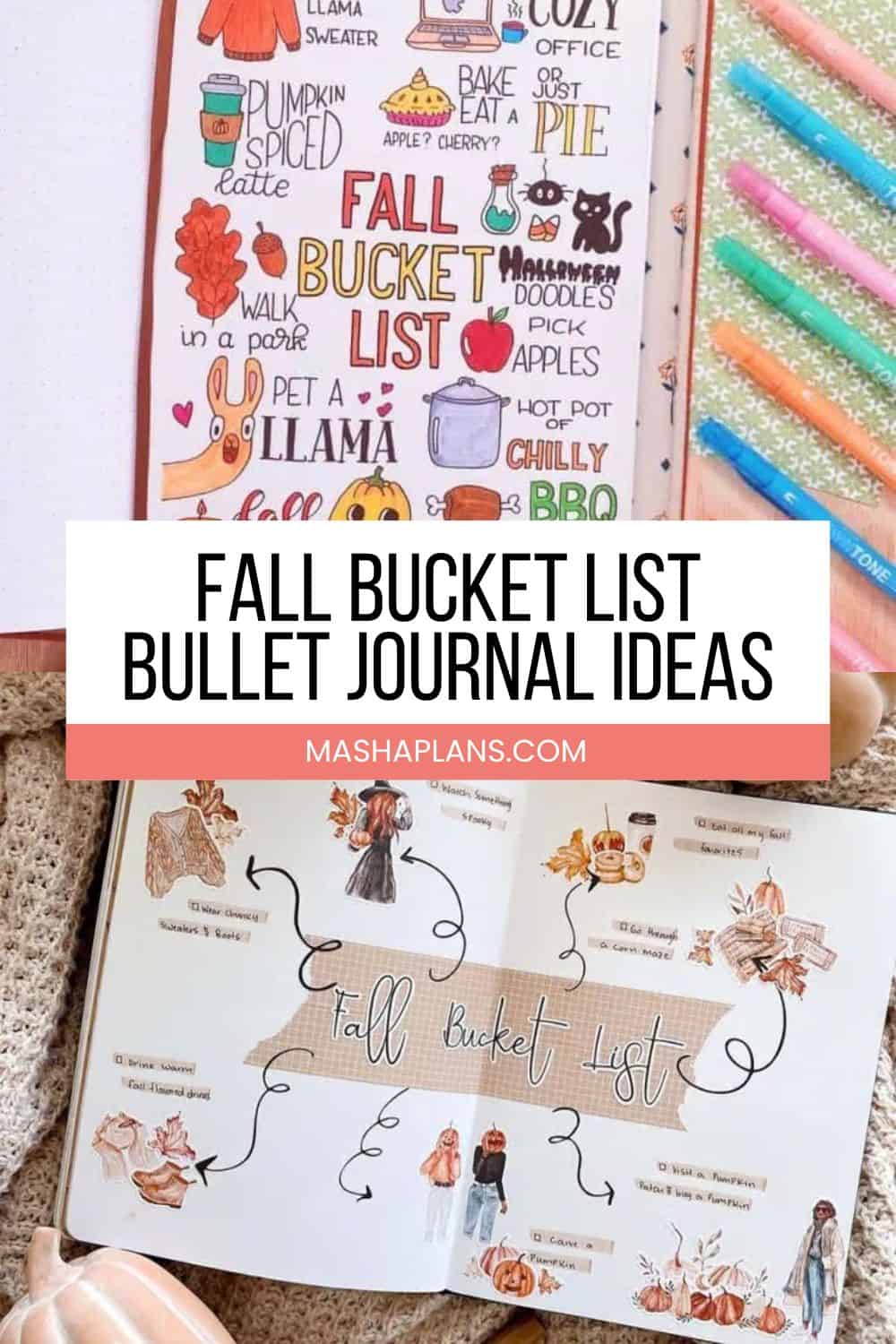 Fall Bucket List Bullet Journal Ideas
