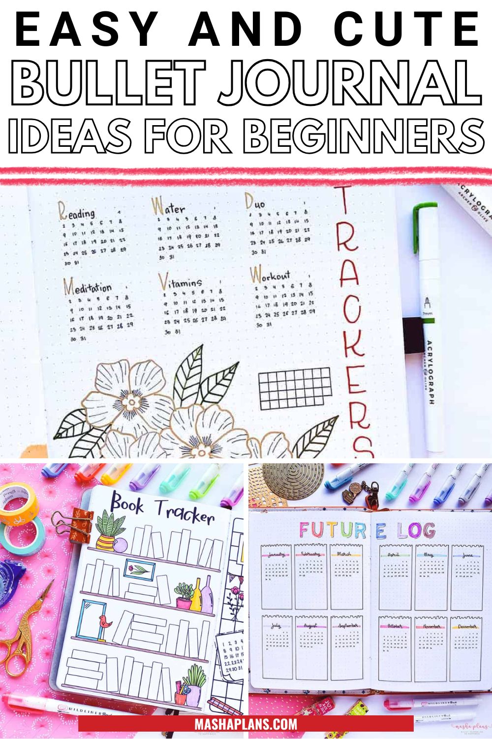Easy & Cute Bullet Journal Ideas For Beginners